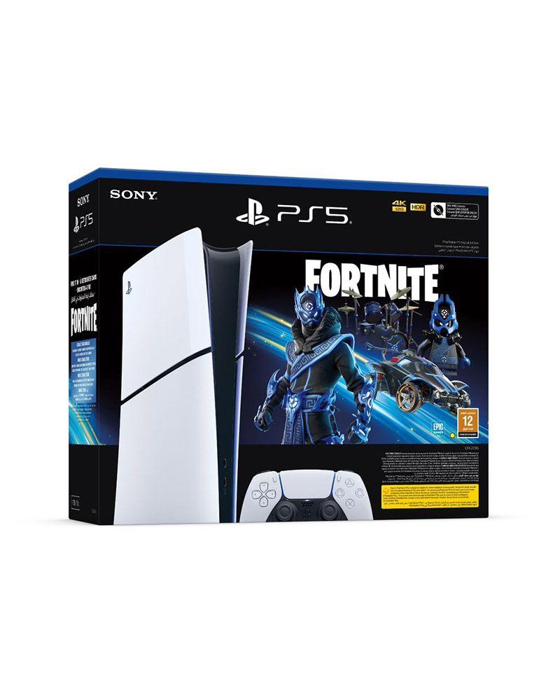 PS5 Slim Console Digital Fortnite Cobalt Star Voucher Bundle – Tech Goods