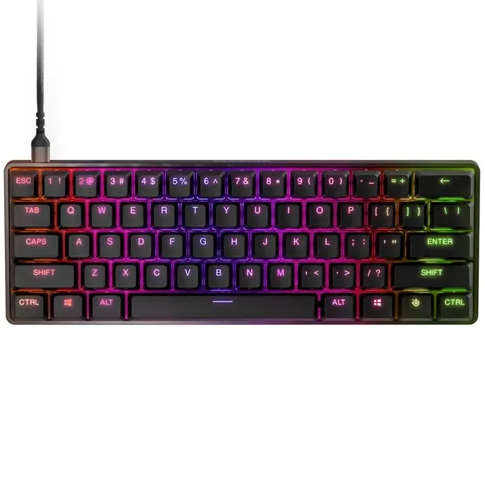 SteelSeries - Apex 9 Mini 60% OptiPoint US RGB Wired Gaming Keyboard ...
