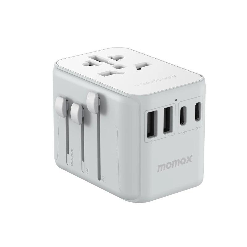 Momax 1-World PD35W 5 ports + AC Travel Adapter - White – Tech Goods