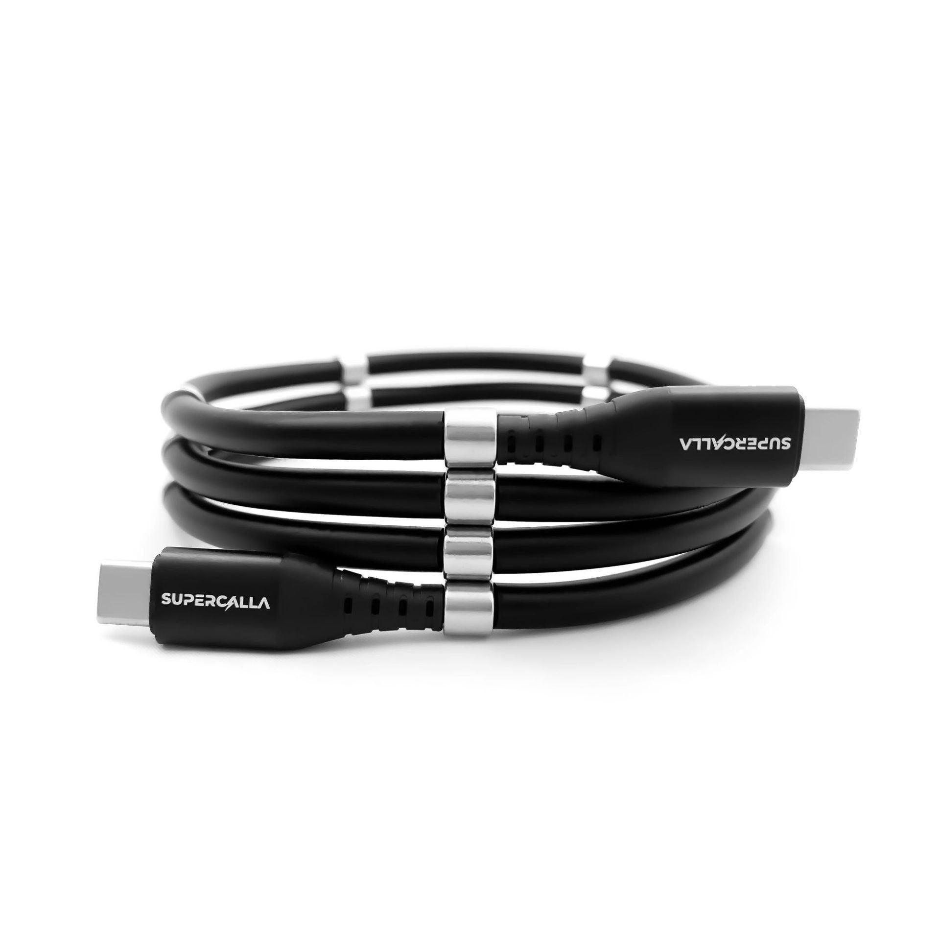 SuperCalla Magnetic USB-C to USB-C Cable 1M 100W - Black – Tech Goods