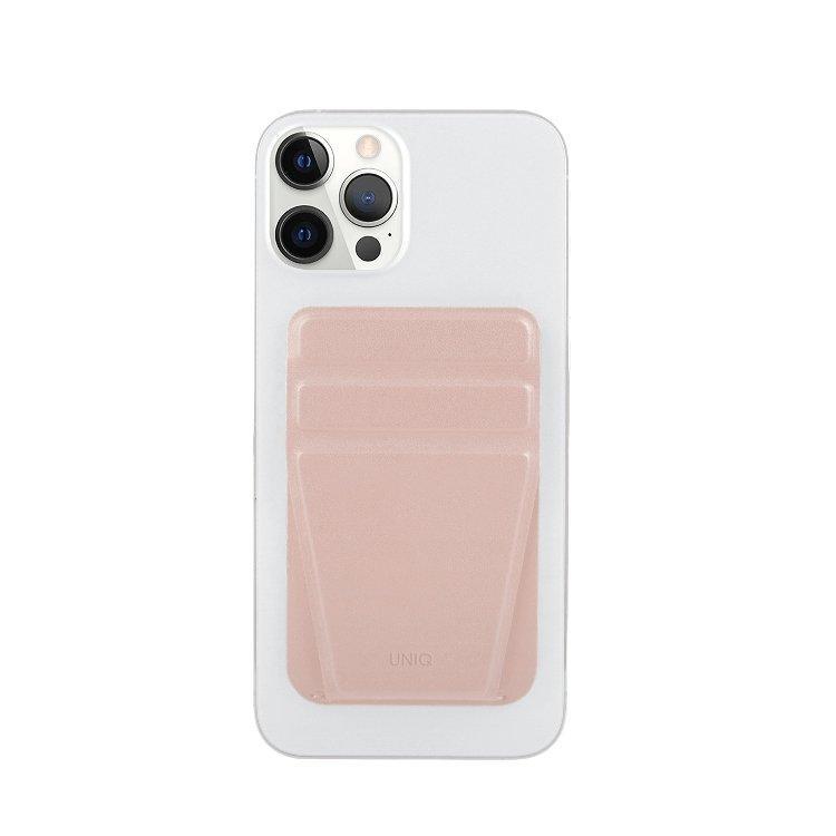Uniq Lyft Magnetic Snap-on Stand and Card Holder for iPhone - Blush Pi ...
